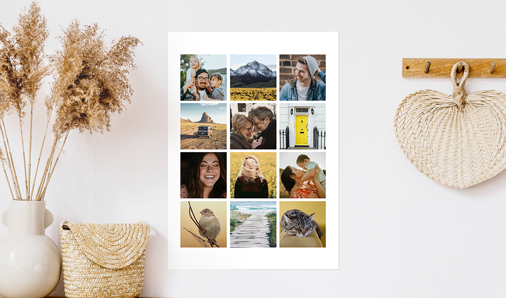 Poster pêle-mêles sur l'app Photoweb