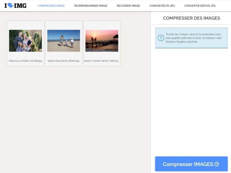 Comment redimensionner la taille et le poids d'une photo